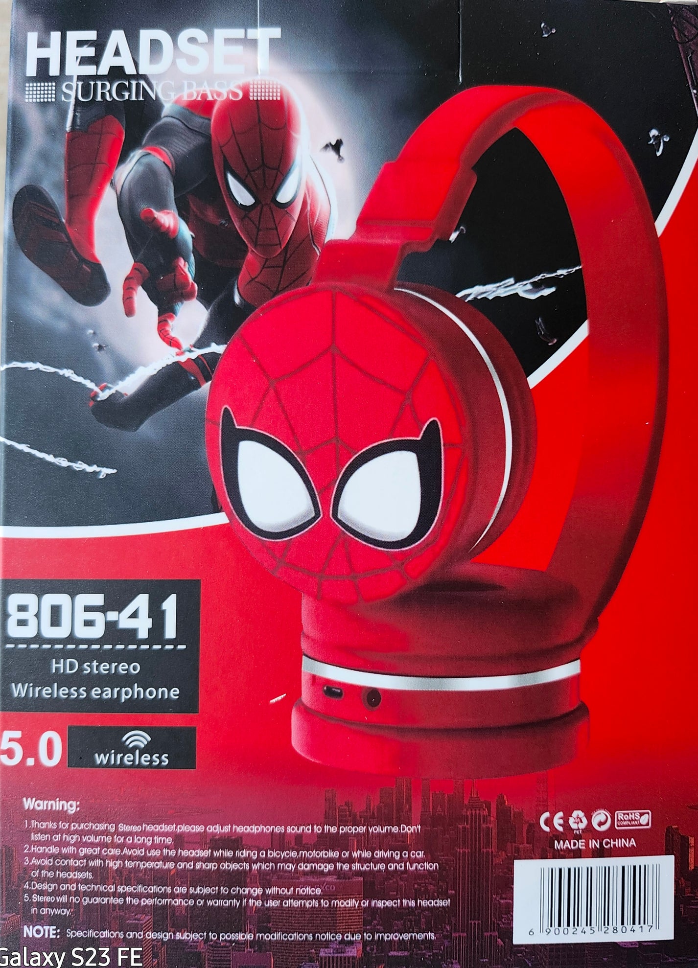 Kids Spider-Man Bluetooth Headphones – Prosonic Canada inc.